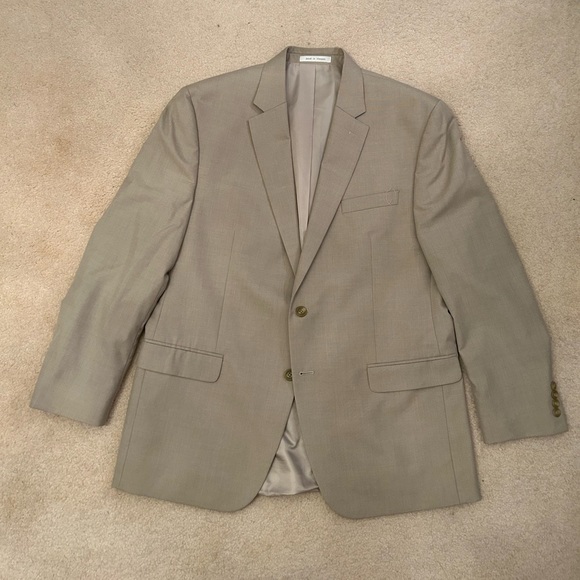 Chaps | Suits & Blazers | Chaps Beige Sports Coat Blazer Size 44r ...